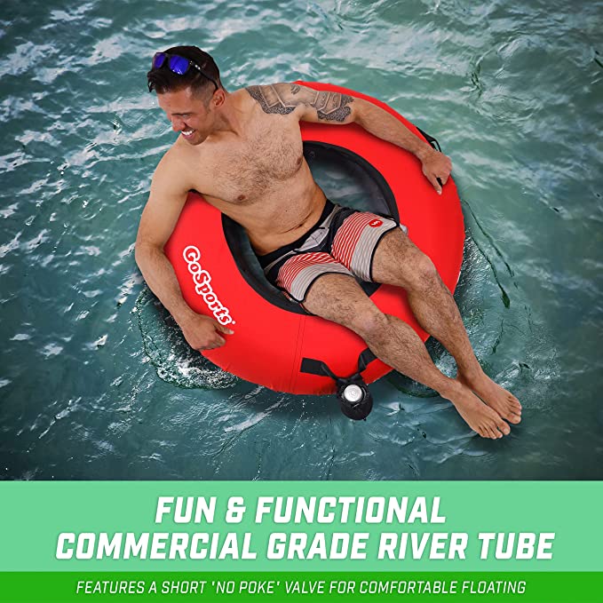 GoSports 44" Heavy Duty River Tube - Red | GoFloats.com Popular Pool Floats