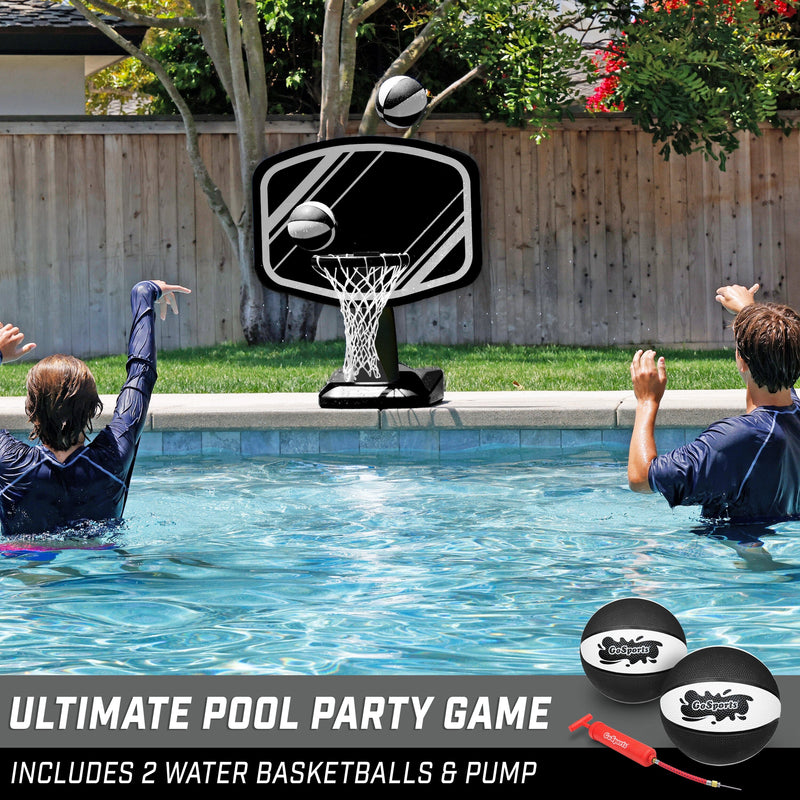 GoSports Splash Hoop PRO Swimming Pool Basketball Game - Black