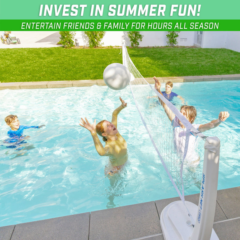 GoSports Splash Net PRO Pool Volleyball Net - Includes 2 Water Volleyb