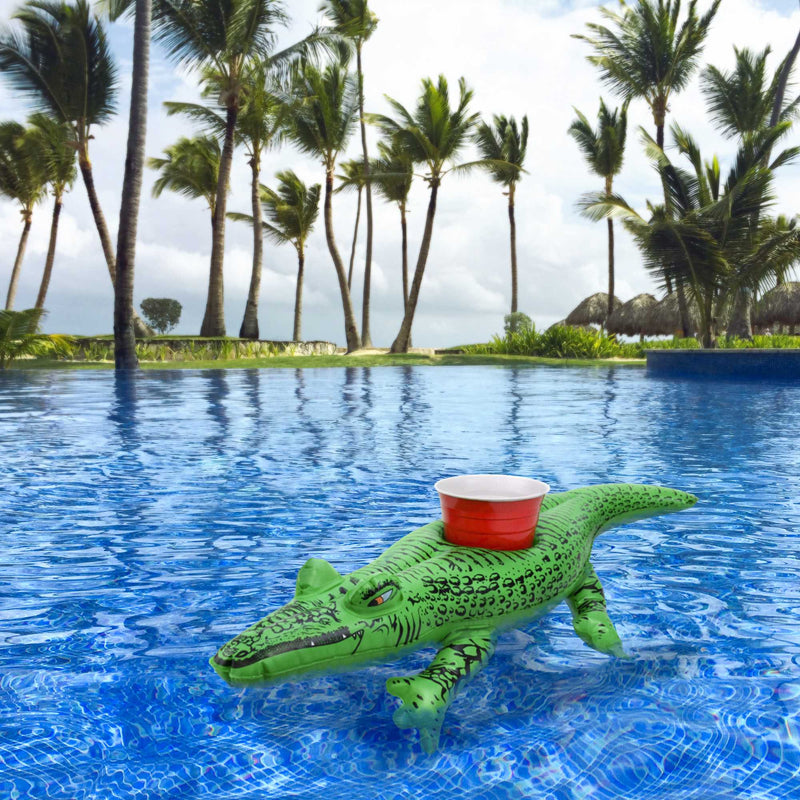 GoFloats Inflatable Drink Holders 3-Pack - Alligator | GoFloats.com ...