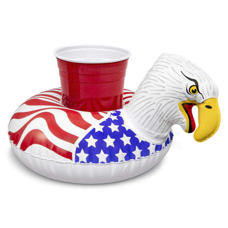 GoFloats Inflatable Drink Holders 3-Pack - Screaming Eagle