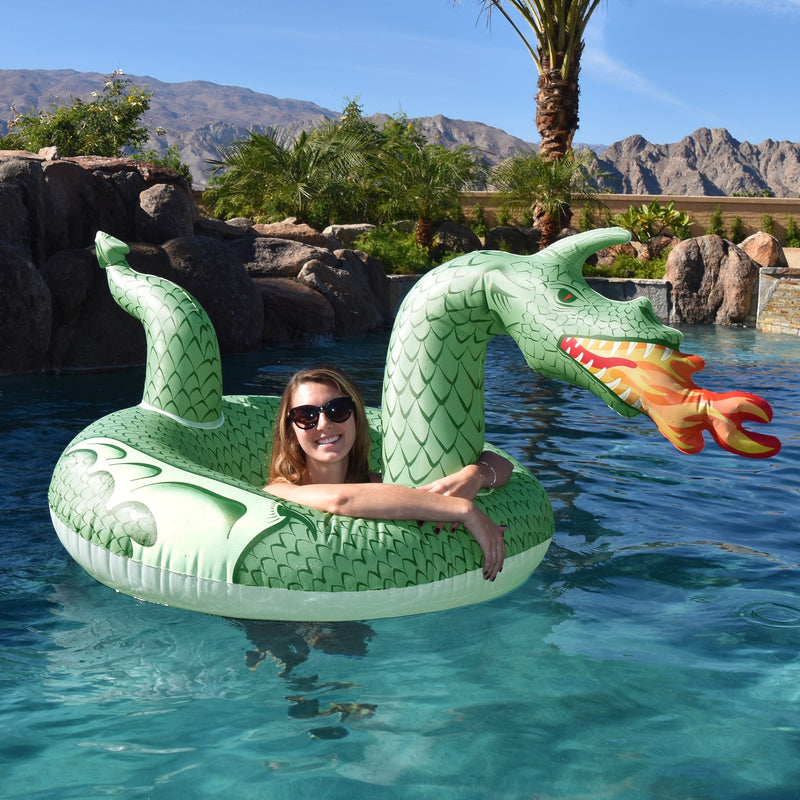 GoFloats Party Tube Inflatable Raft - Fire Dragon | GoFloats.com ...