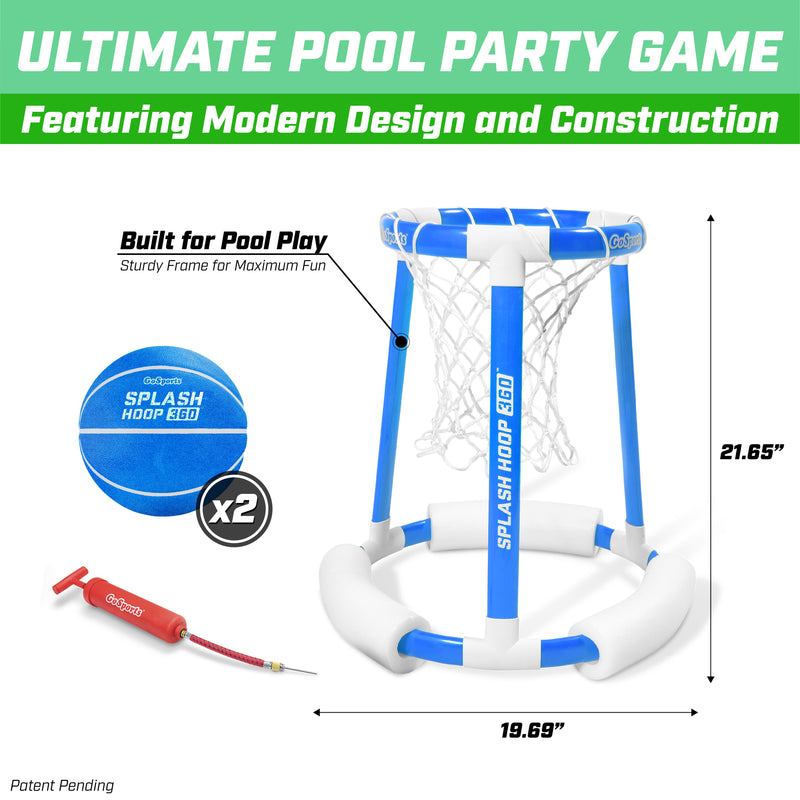 GoSports Splash Hoop 36 Floating Pool Basketball Game - Blue