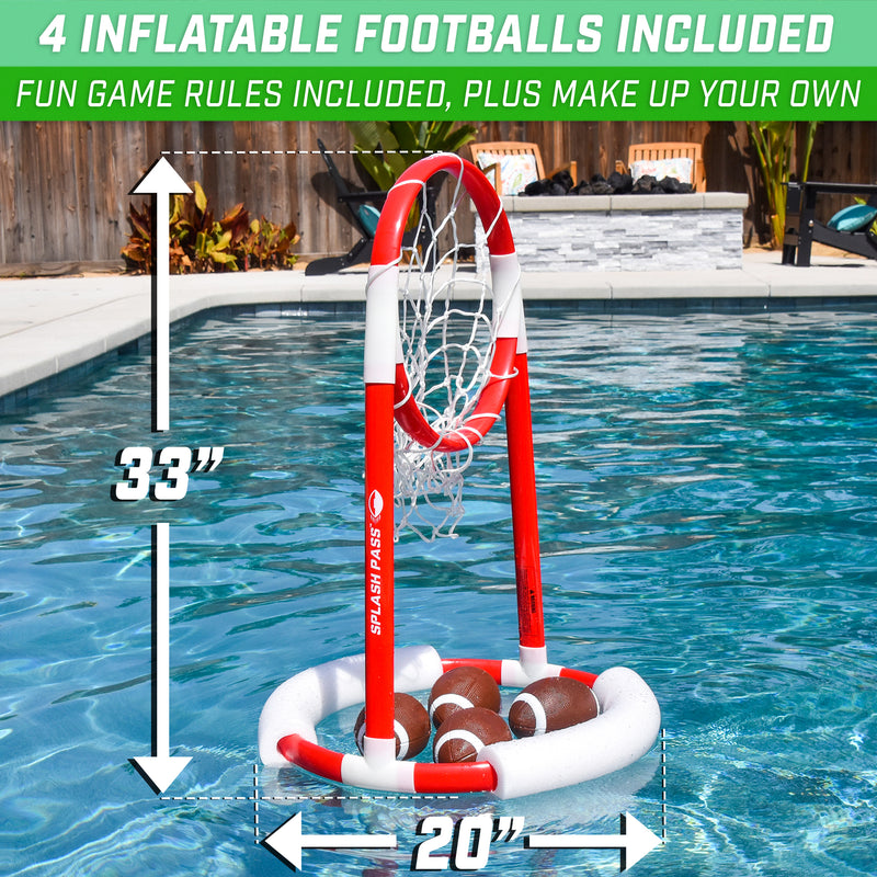 GoSports Splash Pass Floating Pool Football Game | GoFloats.com Popular ...