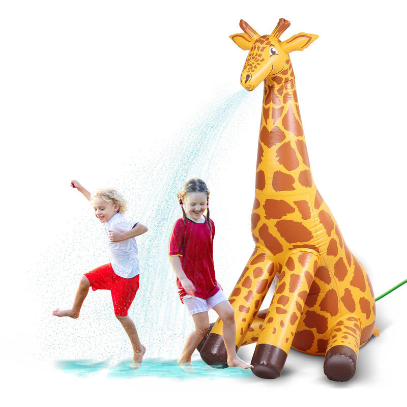 GoFloats 7' Giant Inflatable Giraffe Sprinkler | GoFloats.com Popular ...