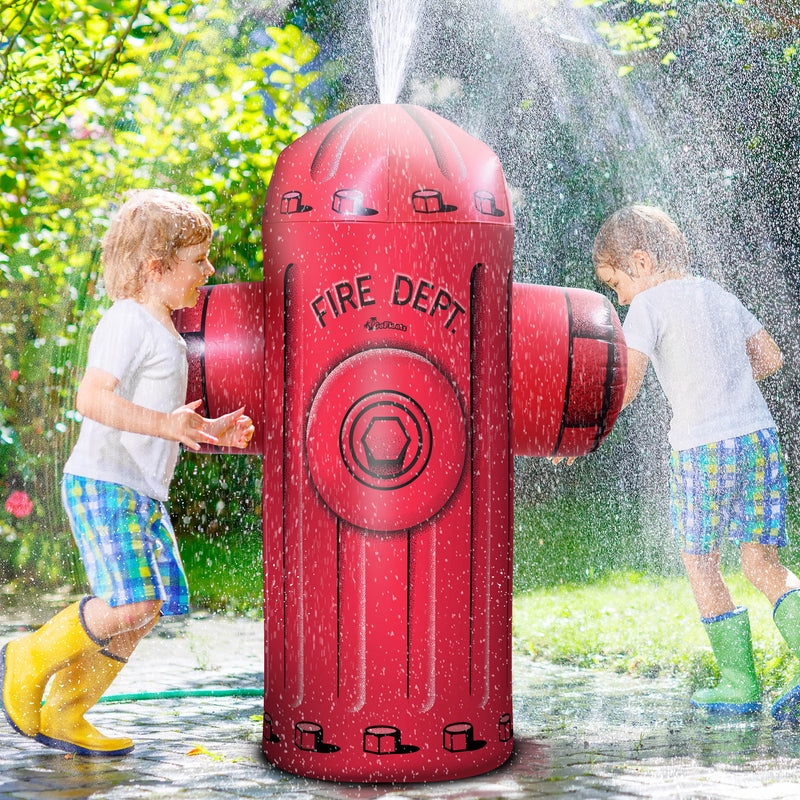 GoFloats 5' Giant Inflatable Fire Hydrant Sprinkler